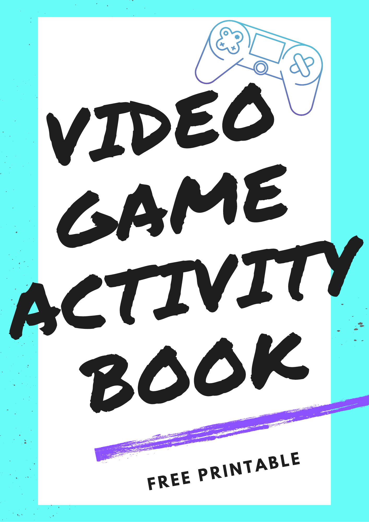 Video Game Activity Book | AllFreePaperCrafts.com