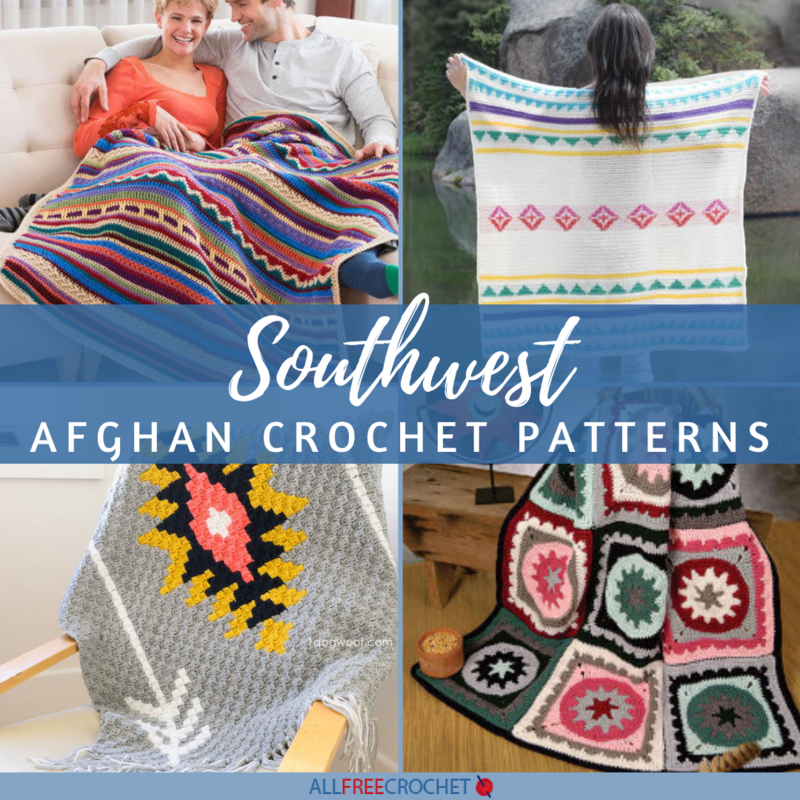 16 Free Southwest Afghan Crochet Patterns | AllFreeCrochet.com