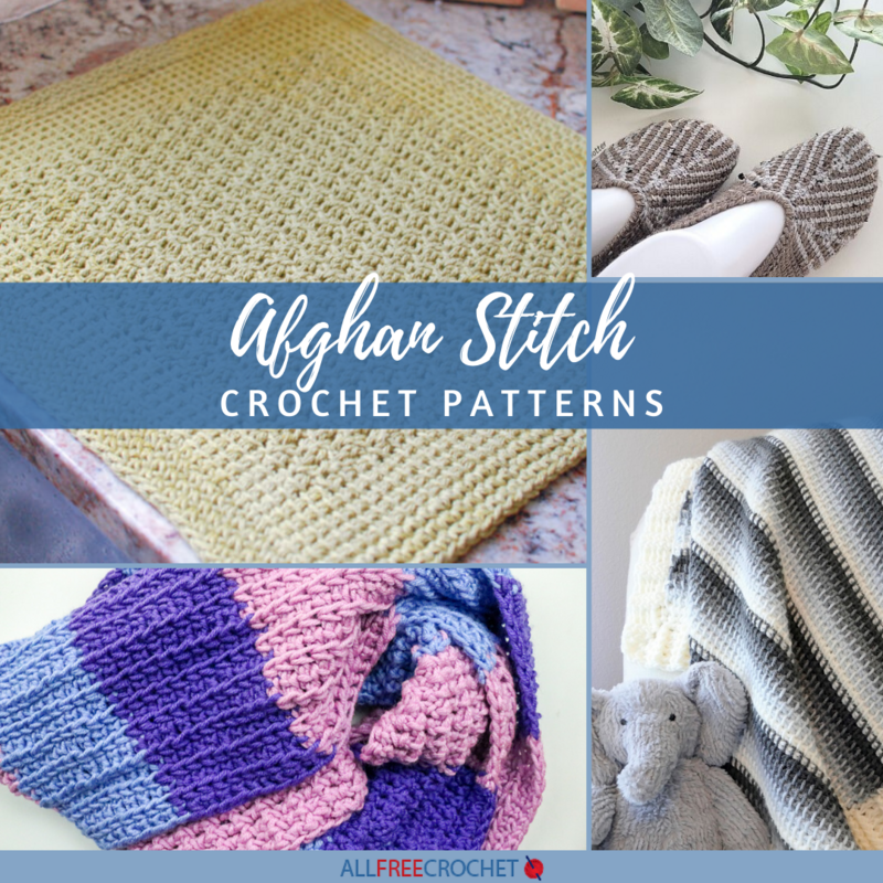 10+ Afghan Stitch Crochet Patterns | AllFreeCrochet.com