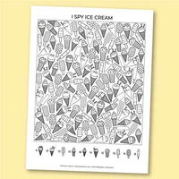 Printable I Spy Ice Cream | FaveCrafts.com