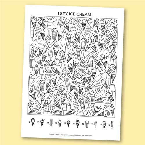 I Spy Ice Cream | DIYIdeaCenter.com