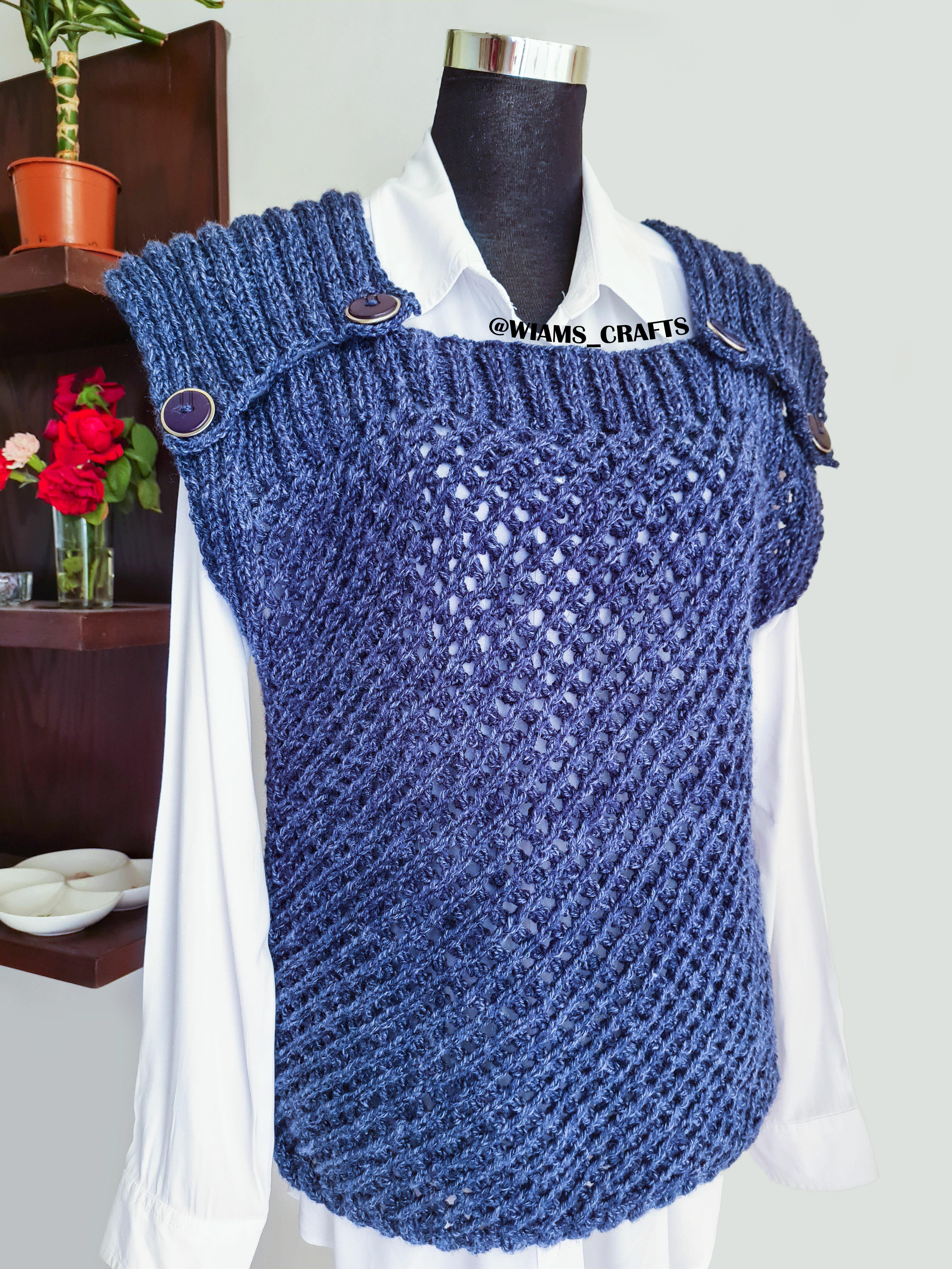 Mesh Pattern Vest | FaveCrafts.com
