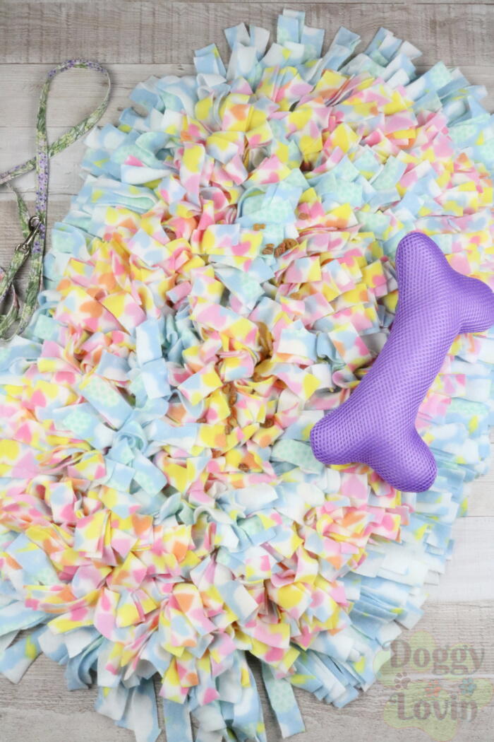 Dollar Tree Dog Snuffle Mat Or Kids Rug | CheapThriftyLiving.com