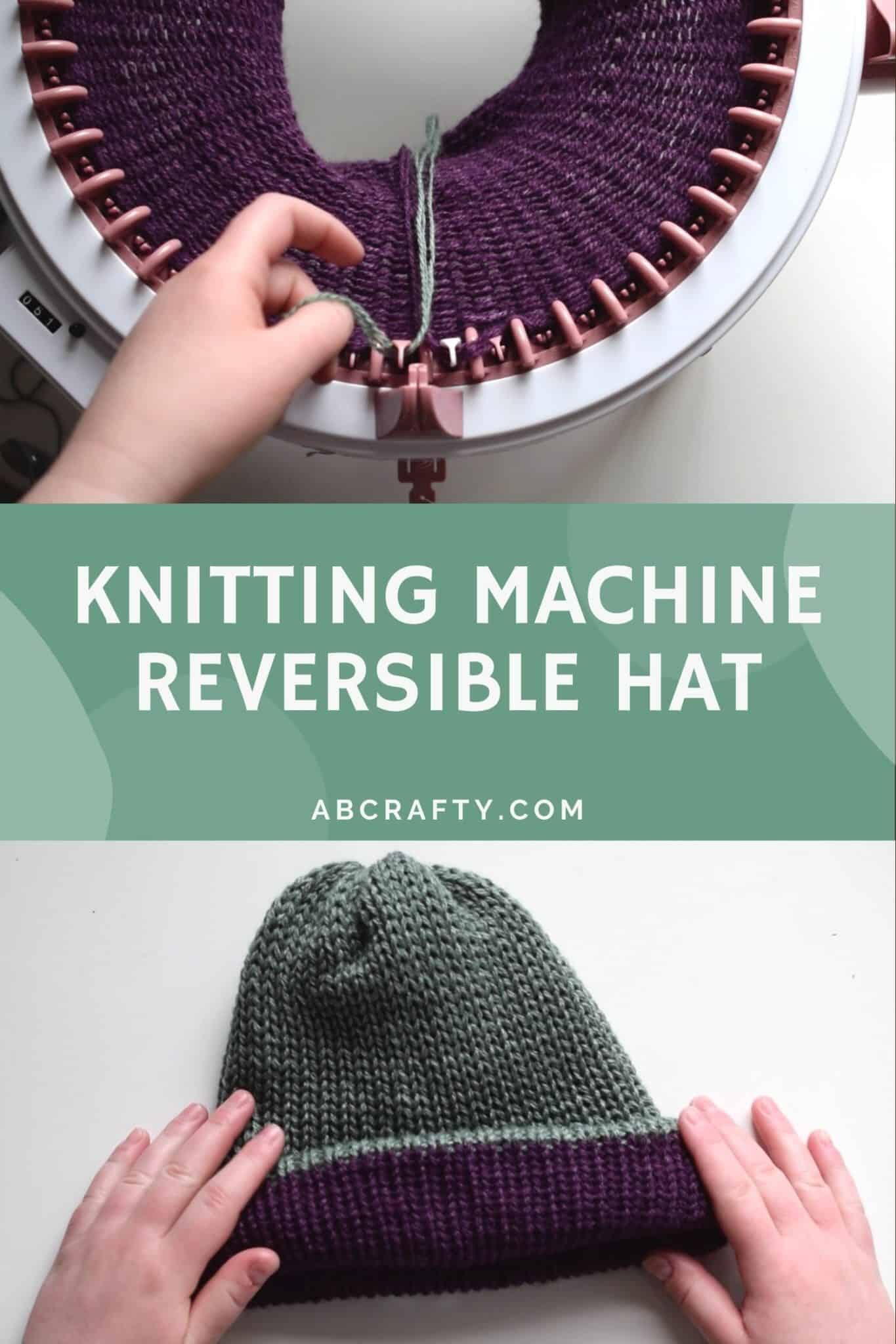 Knitting Machine Reversible Hat | DIYIdeaCenter.com
