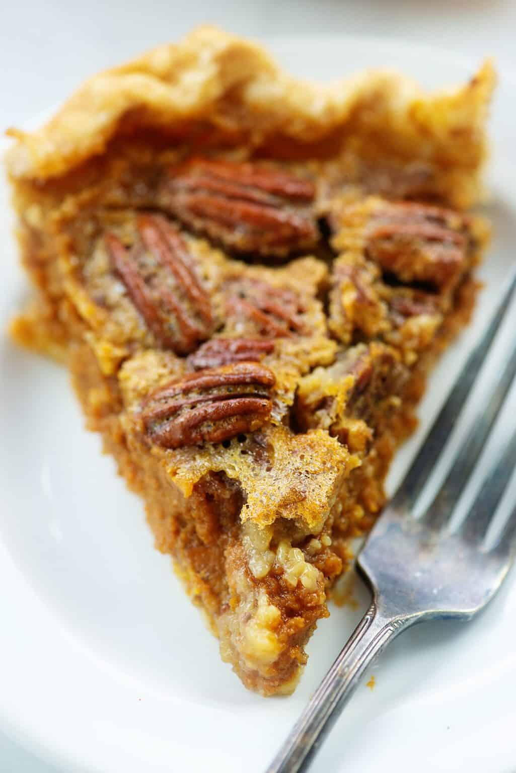 Layered Pumpkin Pecan Pie | AllFreeCasseroleRecipes.com