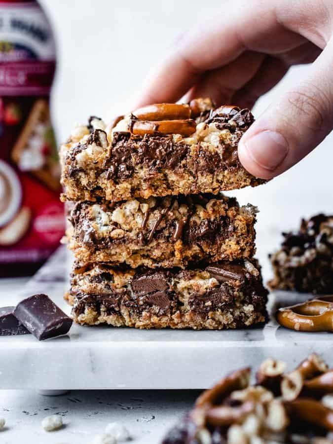 Sweet And Salty Cereal Snack Bars | FaveSouthernRecipes.com