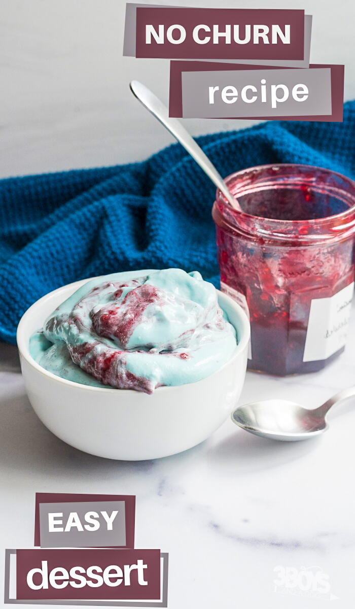 Delicious No-churn Blue Raspberry Ice Cream Recipe ...