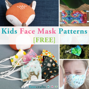 11 Kids Face Mask Patterns [Free] | FaveCrafts.com