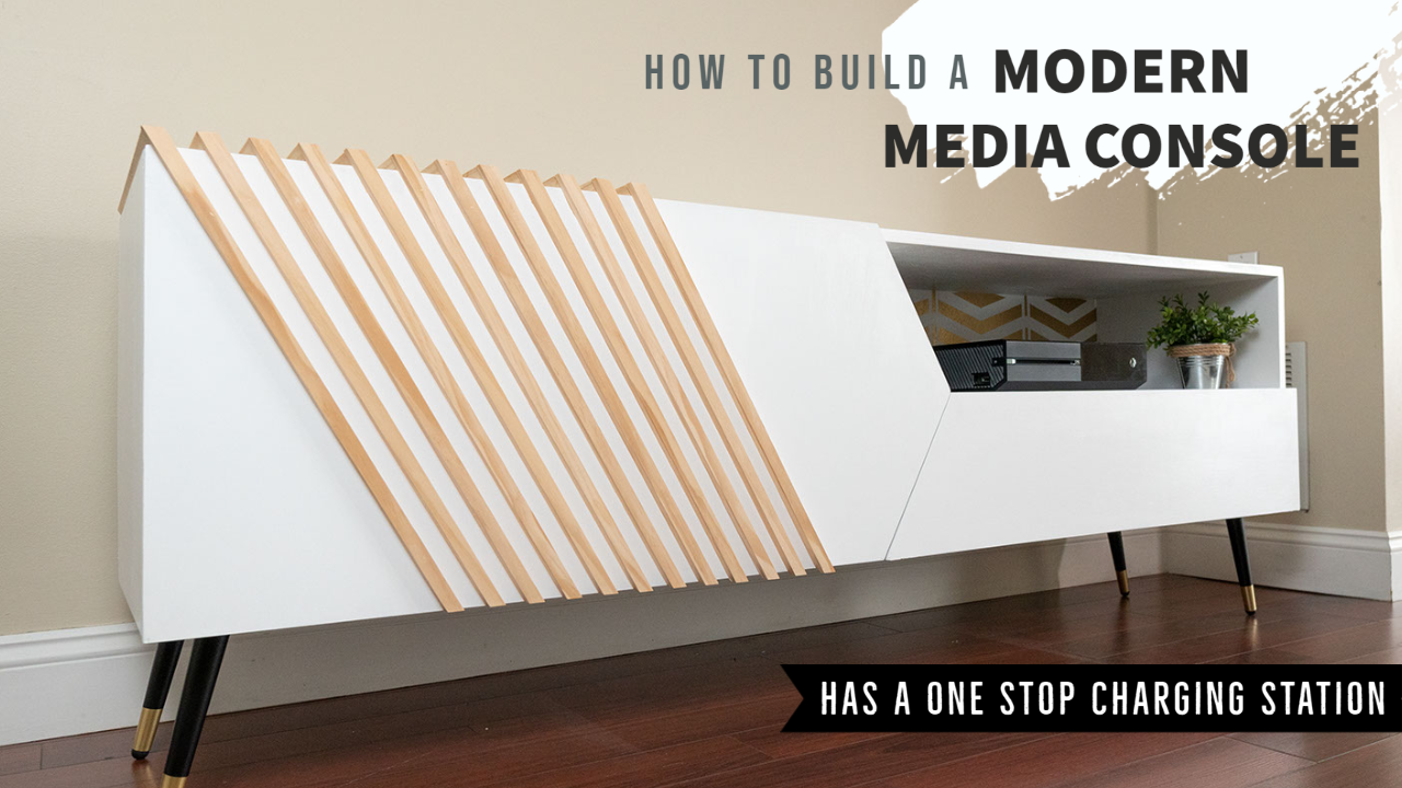 Modern Tv Stand Or Media Console | DIYIdeaCenter.com