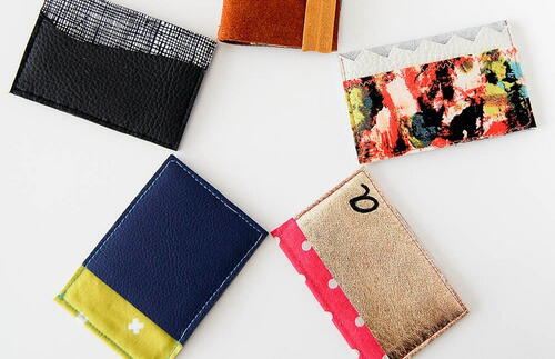 Four Leather Card Holder Patterns | AllFreeSewing.com