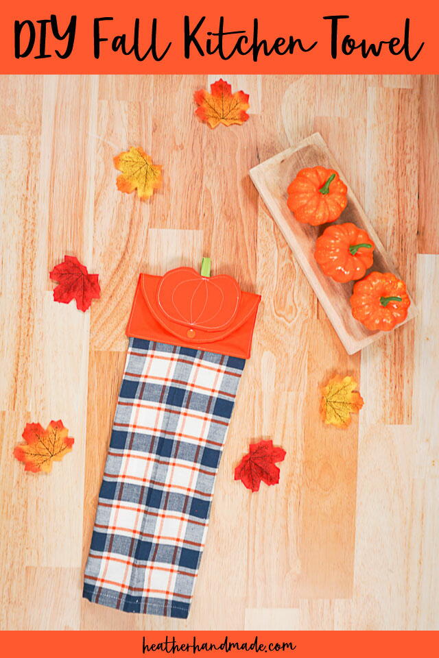 DIY Fall Kitchen Towel | AllFreeSewing.com