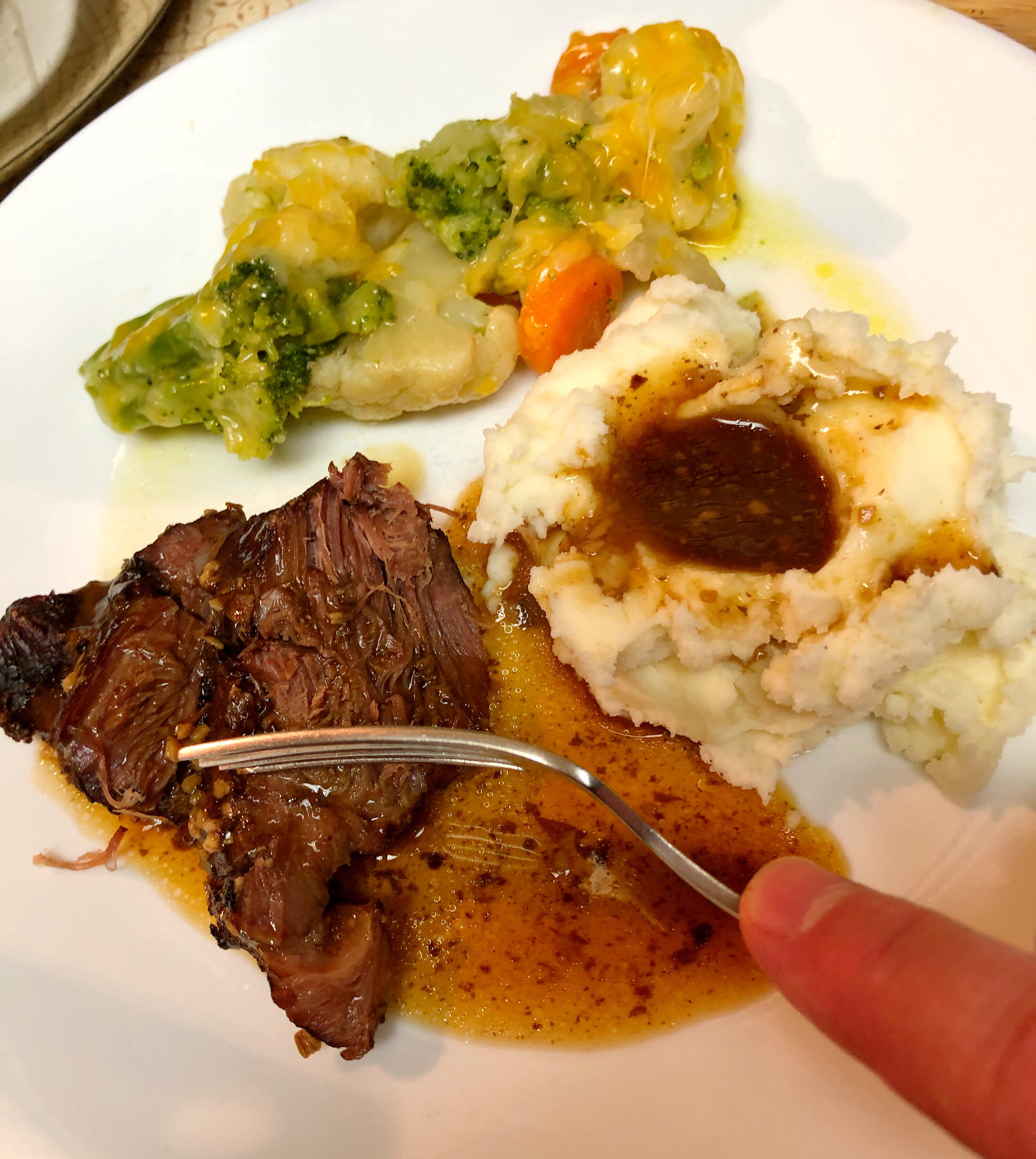 Slow Cooker Coffee Roast Beef With Garlic | FaveHealthyRecipes.com