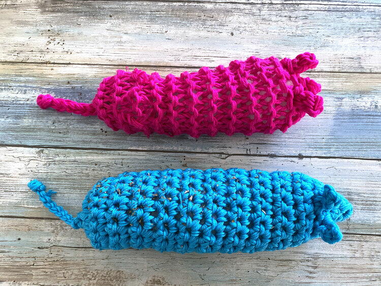How To Make Easy Knit And Crochet Mouse Catnip Toy For Cats ...