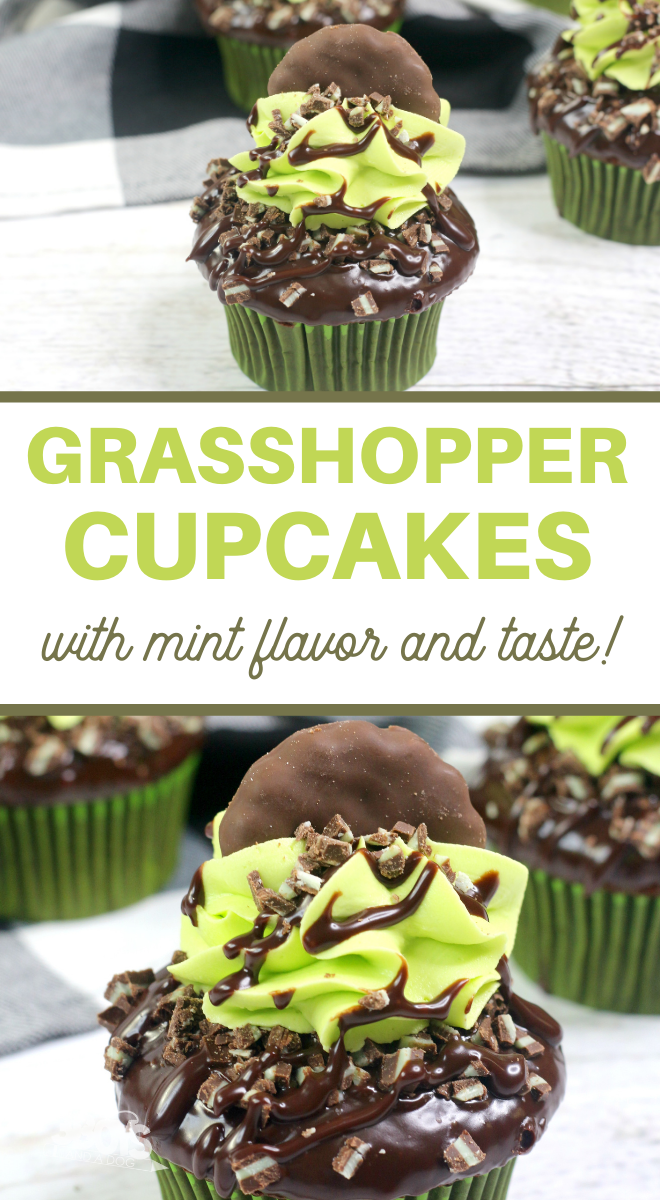Incredibly Easy Grasshopper Cookie Cupcakes | RecipeLion.com