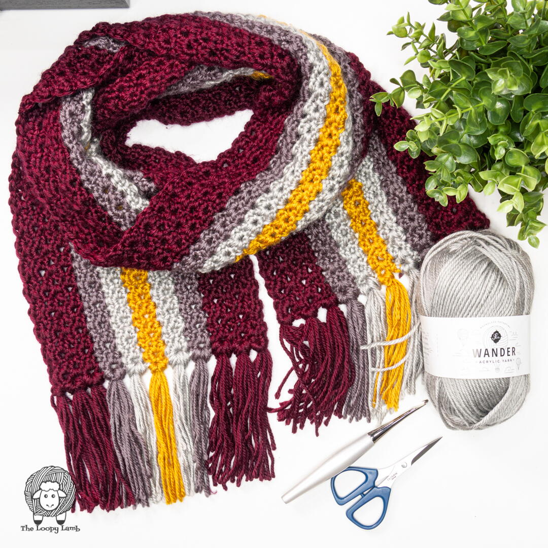 Brave At Heart Crochet Scarf | AllFreeCrochet.com