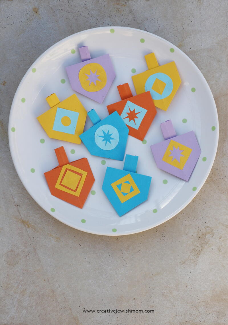 How To Make A Paper Strip Dreidel With Dreidel Game Instructions