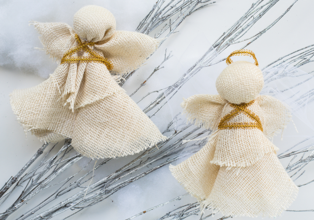 Rustic DIY Angel Ornaments (Video Tutorial) | AllFreeSewing.com