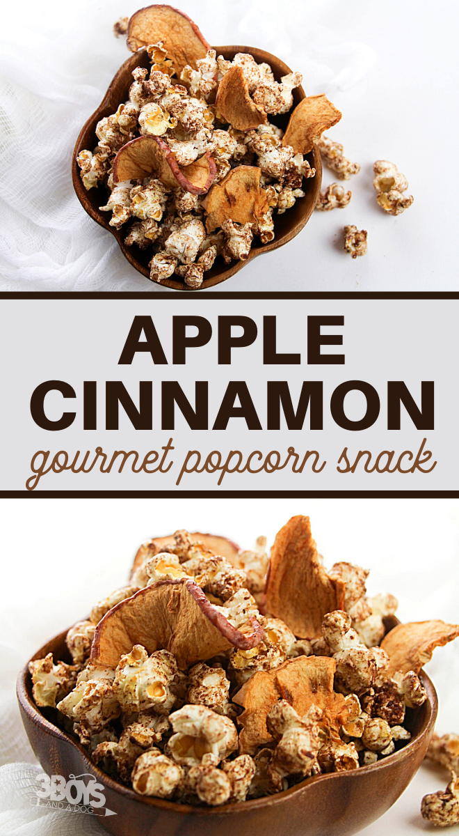 Highly-addictive Apple Cinnamon Popcorn | TheBestDessertRecipes.com
