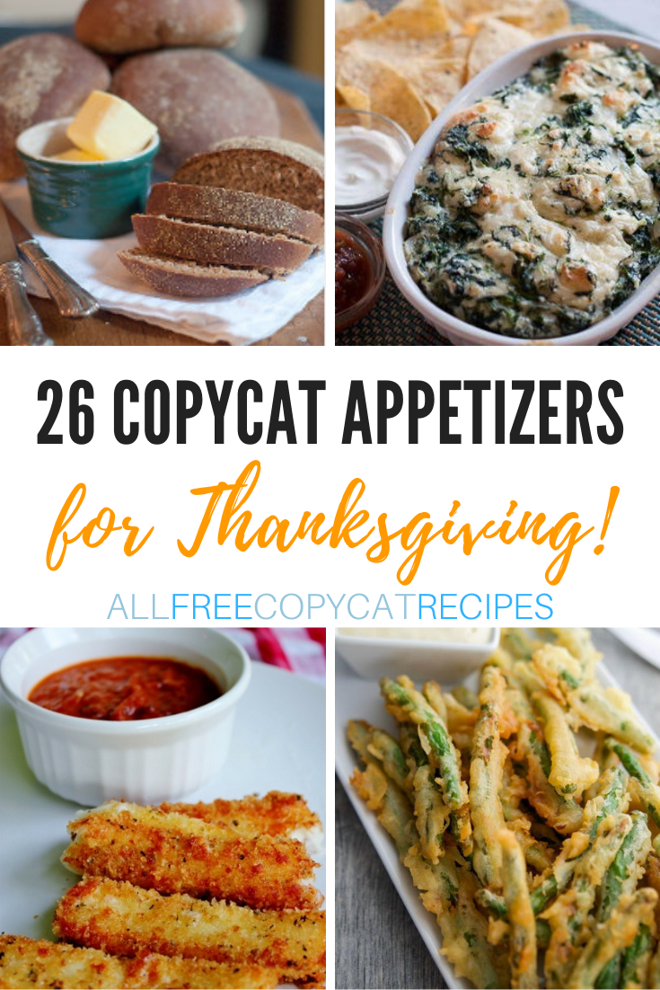 26 Copycat Appetizers for Thanksgiving | AllFreeCopycatRecipes.com