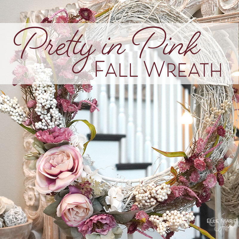 Pretty In Pink Fall Wreath | FaveCrafts.com