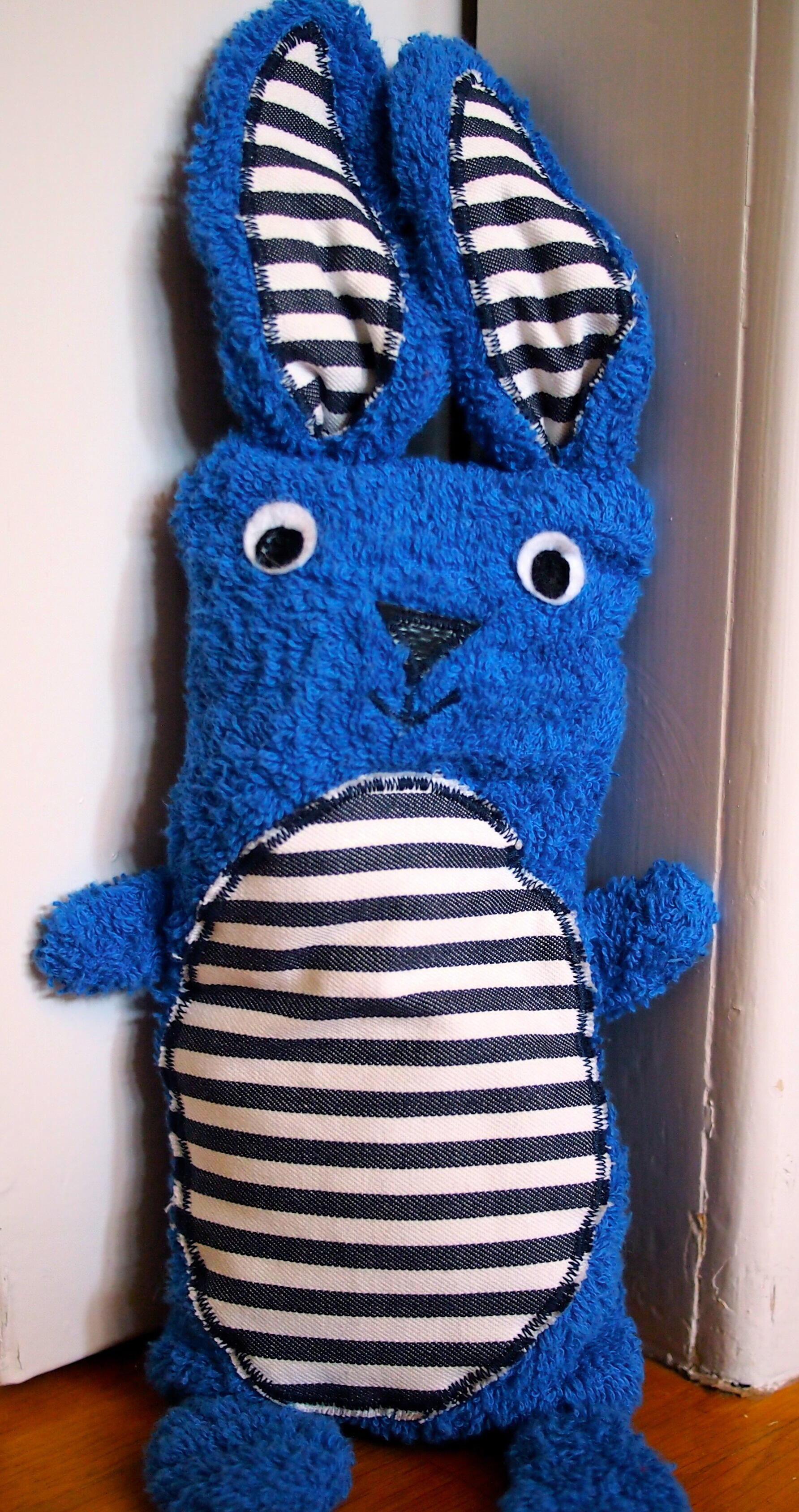 Fuzzy Stuffed Bunny | AllFreeSewing.com