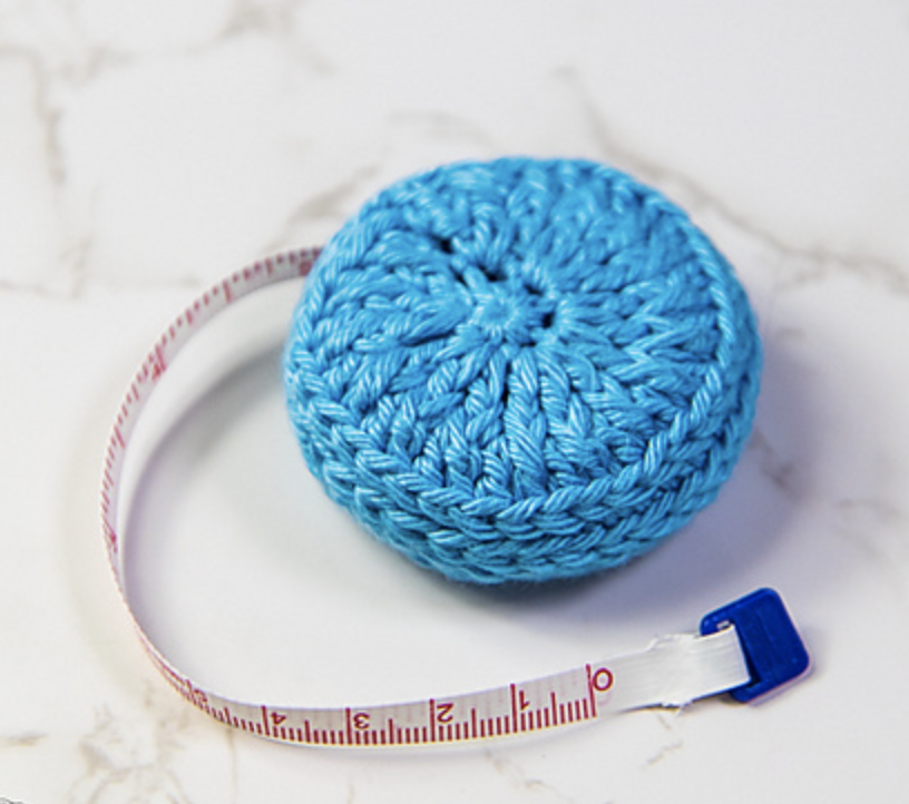 Crochet Textured Measuring Tape Cover | AllFreeCrochet.com
