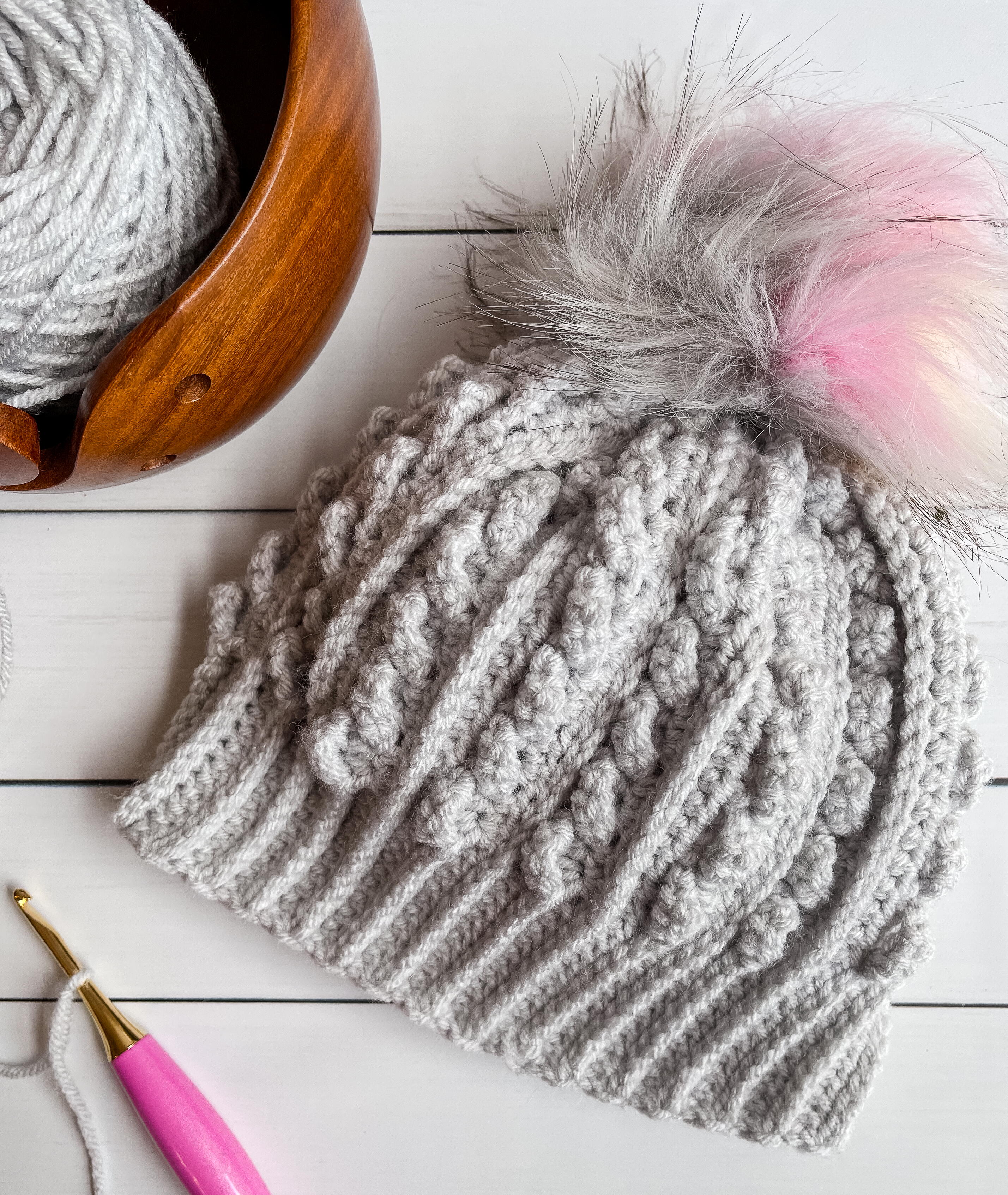 Nina Bean Beanie | AllFreeCrochet.com