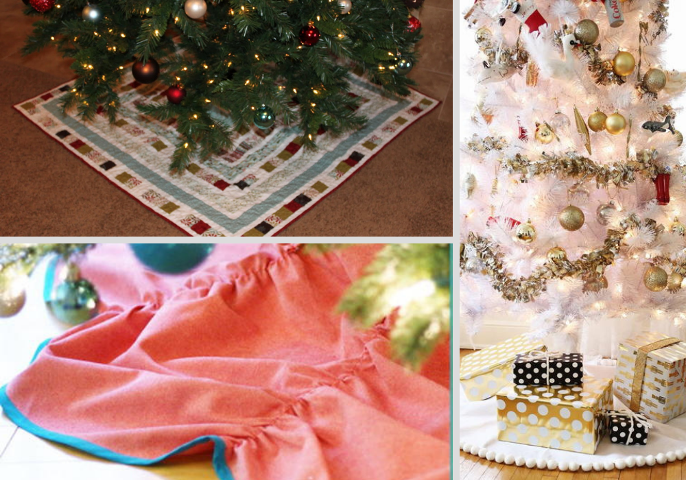 20 DIY Christmas Tree Skirt Ideas (Free Patterns!) | AllFreeSewing.com