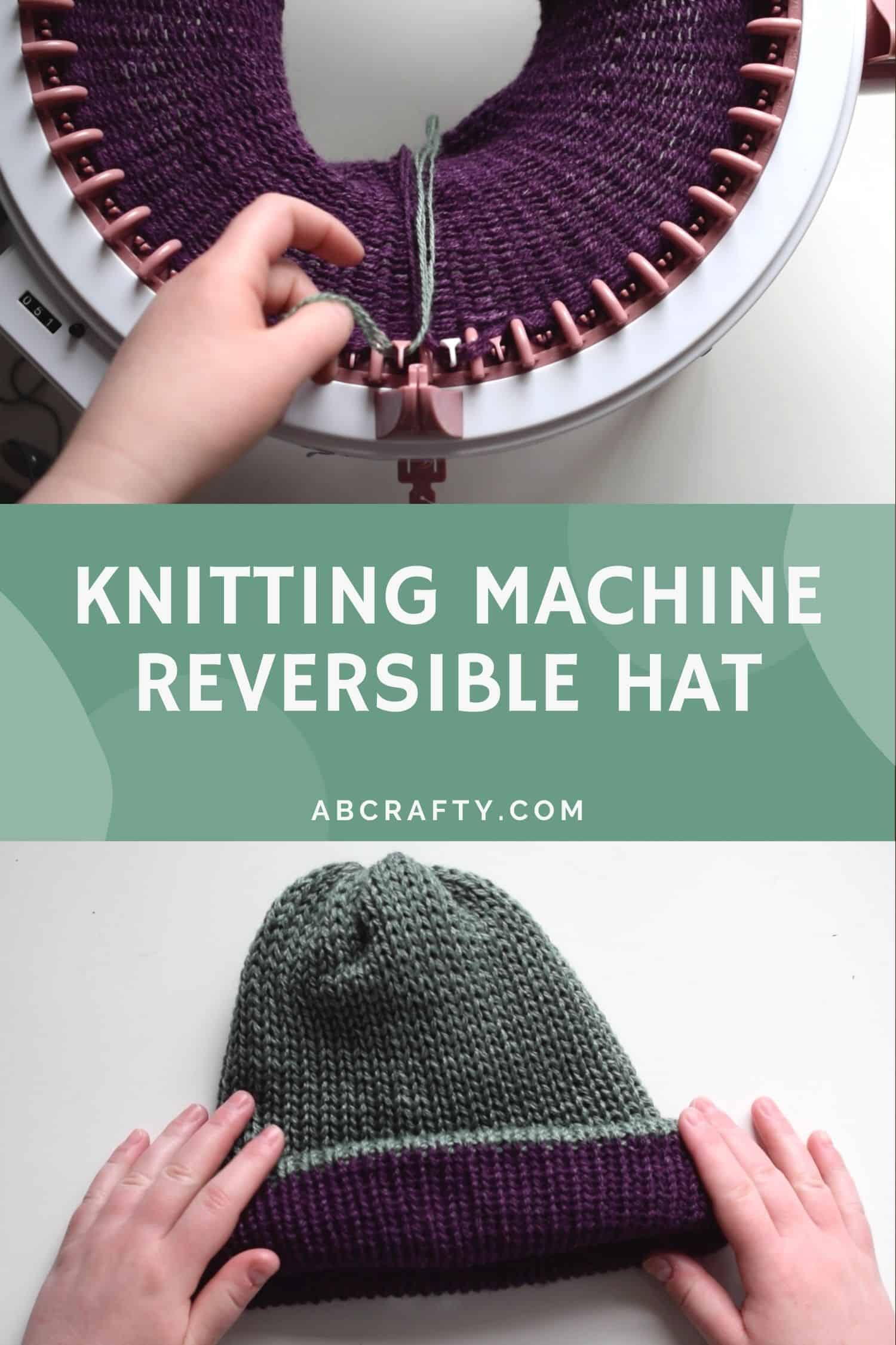 Knitting Machine Reversible Hat | FaveCrafts.com