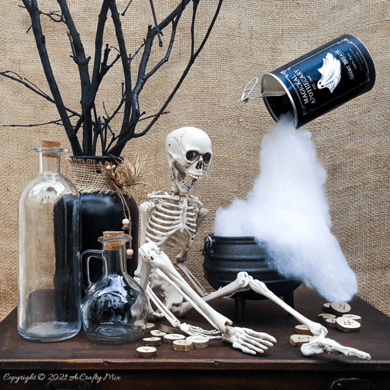 Floating Ghost Breath And Free Printable | FaveCrafts.com