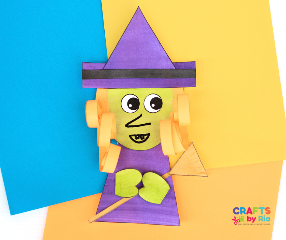 Paper Witch Craft For Kids | FaveCrafts.com