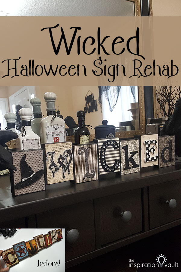 Wicked Halloween Sign | DIYIdeaCenter.com