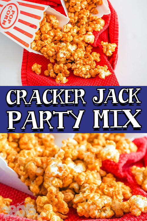 Cracker Jack Party Mix Recipe | TheBestDessertRecipes.com