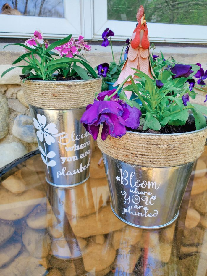 Cricut Diy Flower Pots + Free Svg File | FaveCrafts.com