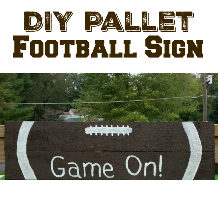 Diy Pallet Football Sign | FaveCrafts.com