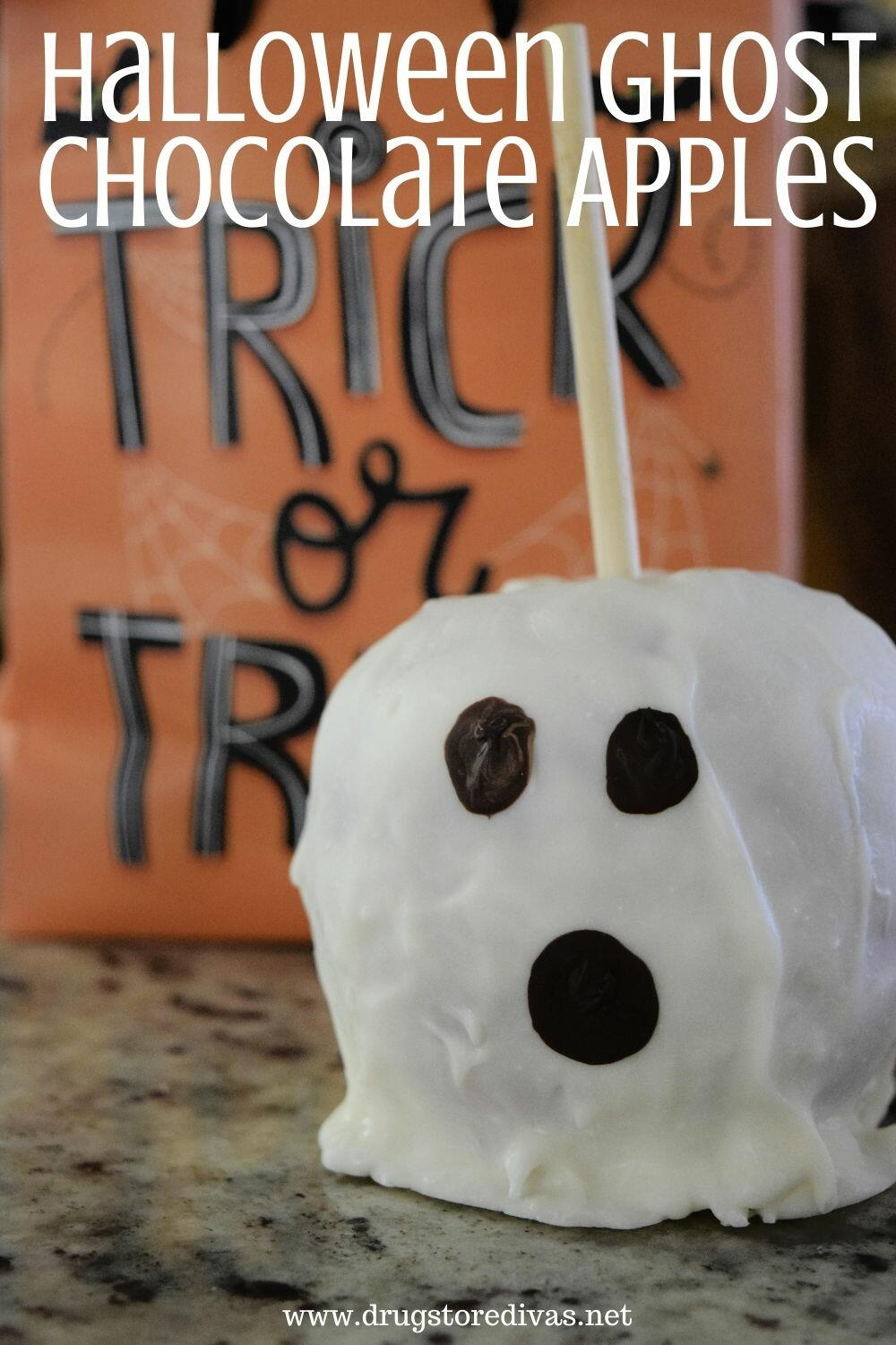 Ghost Chocolate Apple | RecipeLion.com