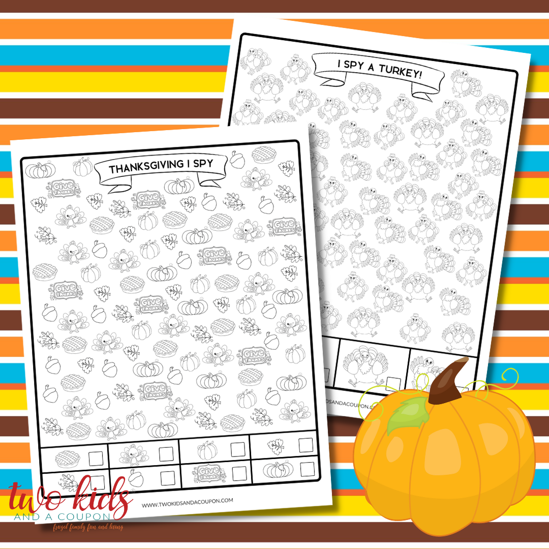 Thanksgiving I Spy Printable Game For Kids | AllFreeHolidayCrafts.com
