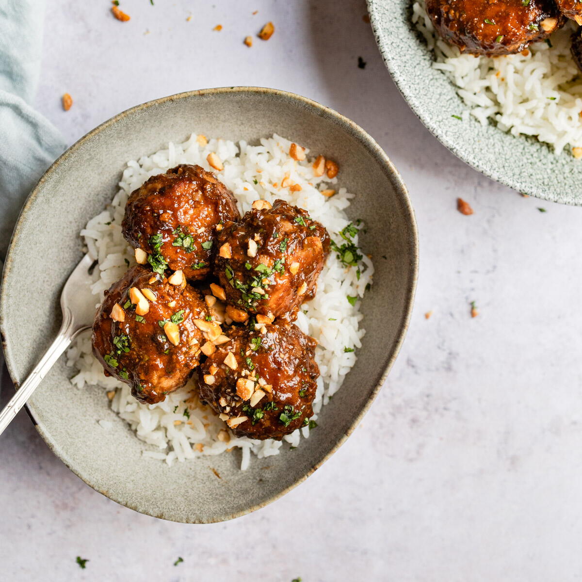 Easy Sticky Asian Pork Meatballs | FaveHealthyRecipes.com