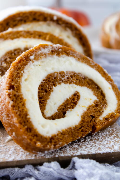 Easy Pumpkin Roll Recipe | TheBestDessertRecipes.com