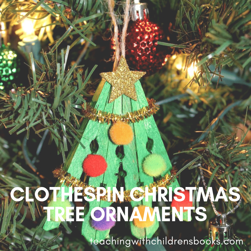 Clothespin Christmas Tree Ornament | AllFreeKidsCrafts.com