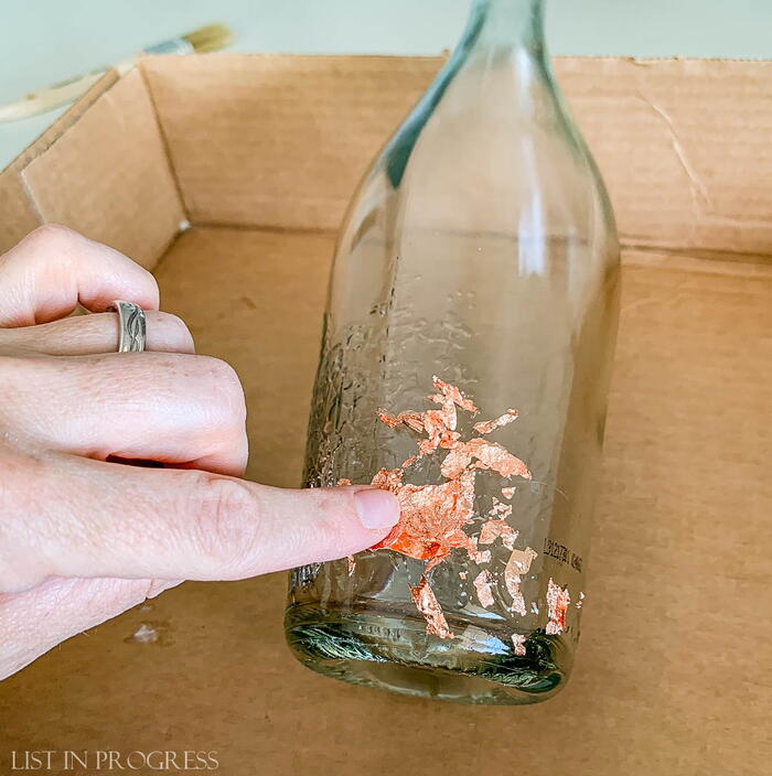 Easy DIY Gold Leaf Glass Decor | FaveCrafts.com