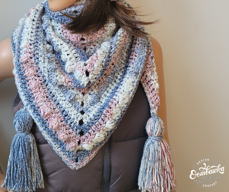 Sweet Serenity Triangle Scarf | AllFreeCrochet.com