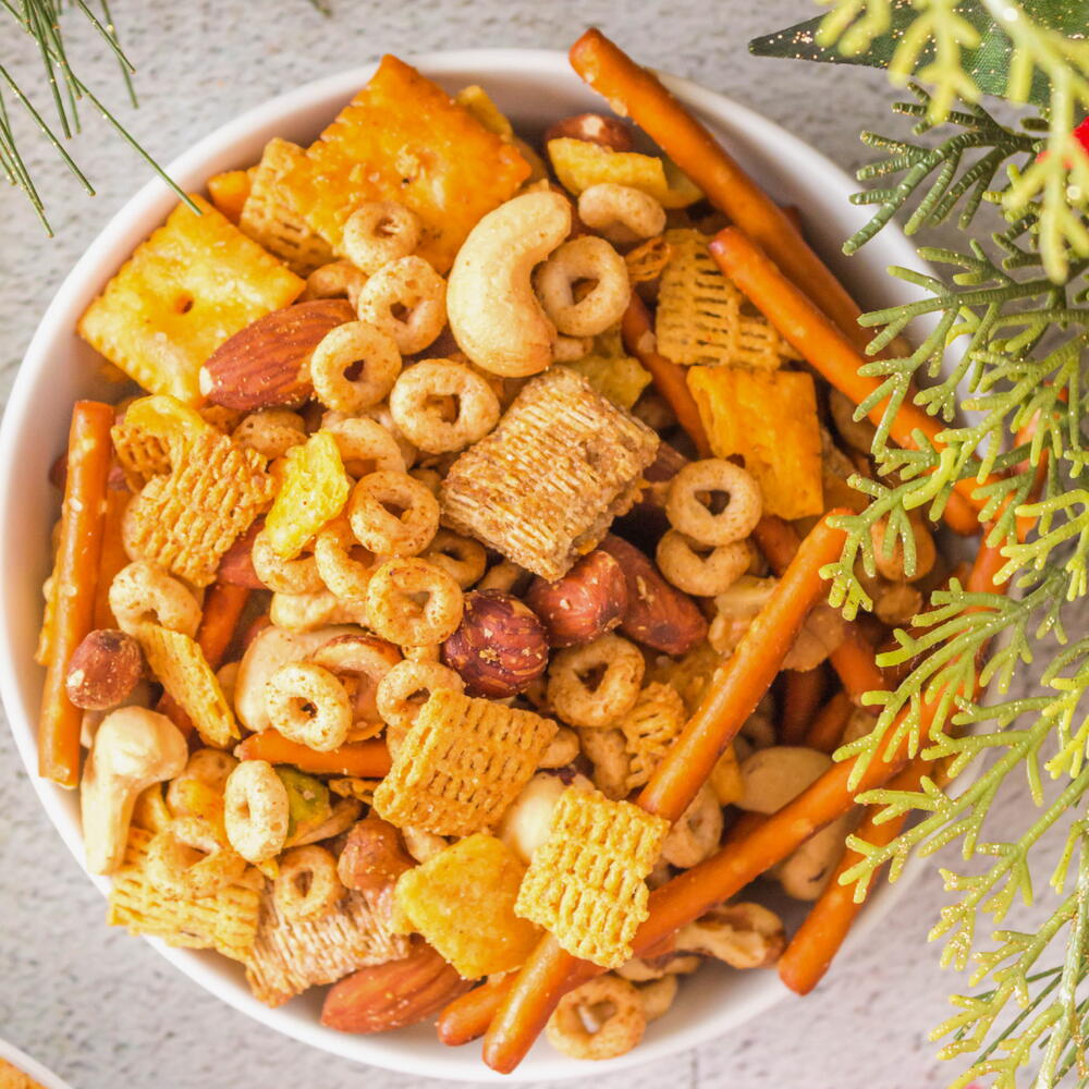 Smoked Mixed Nuts And Bolts | RecipeLion.com