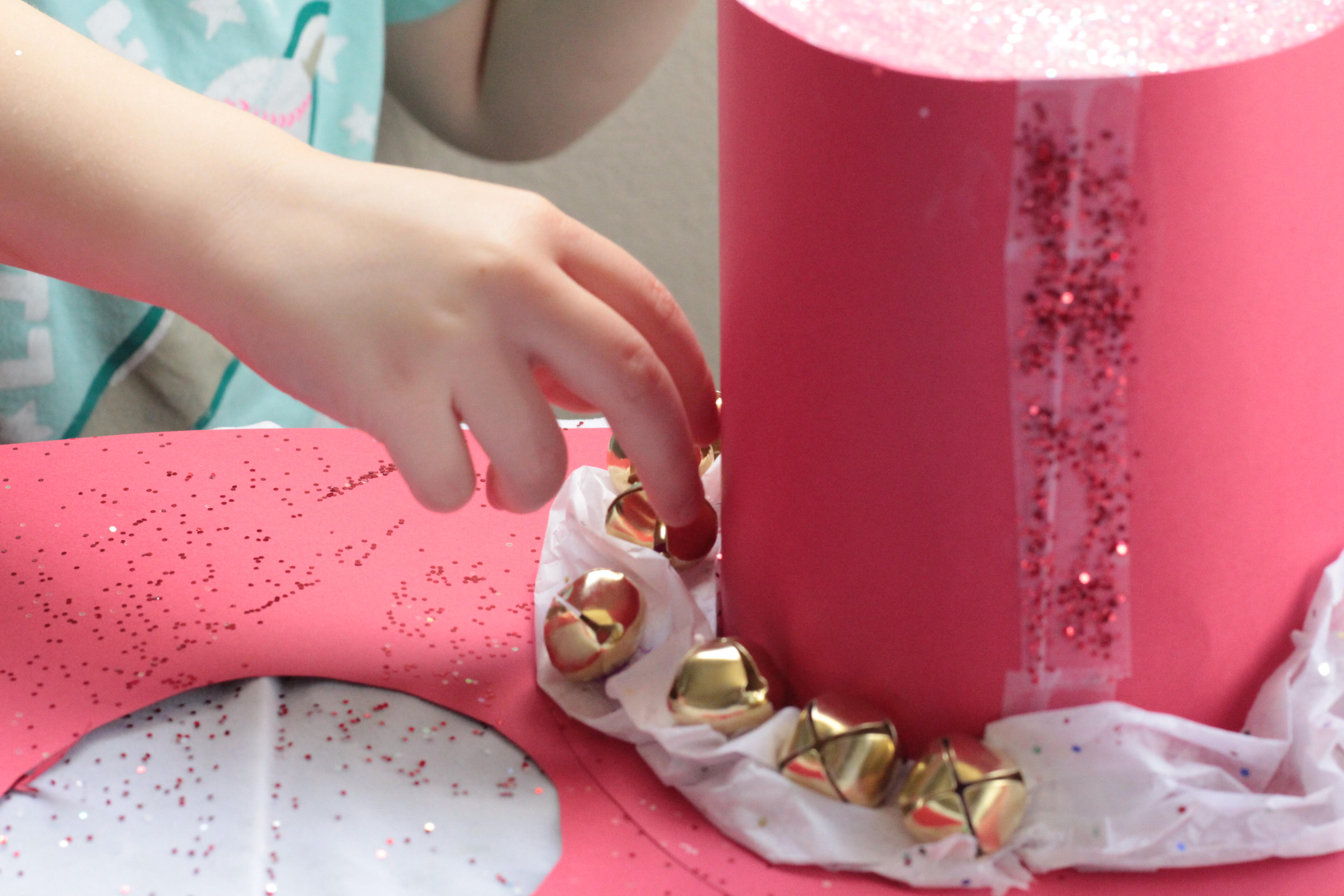 Jingle Bell Christmas Hat Craft | AllFreeKidsCrafts.com