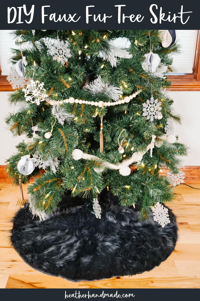 DIY Faux Fur Tree Skirt | AllFreeSewing.com