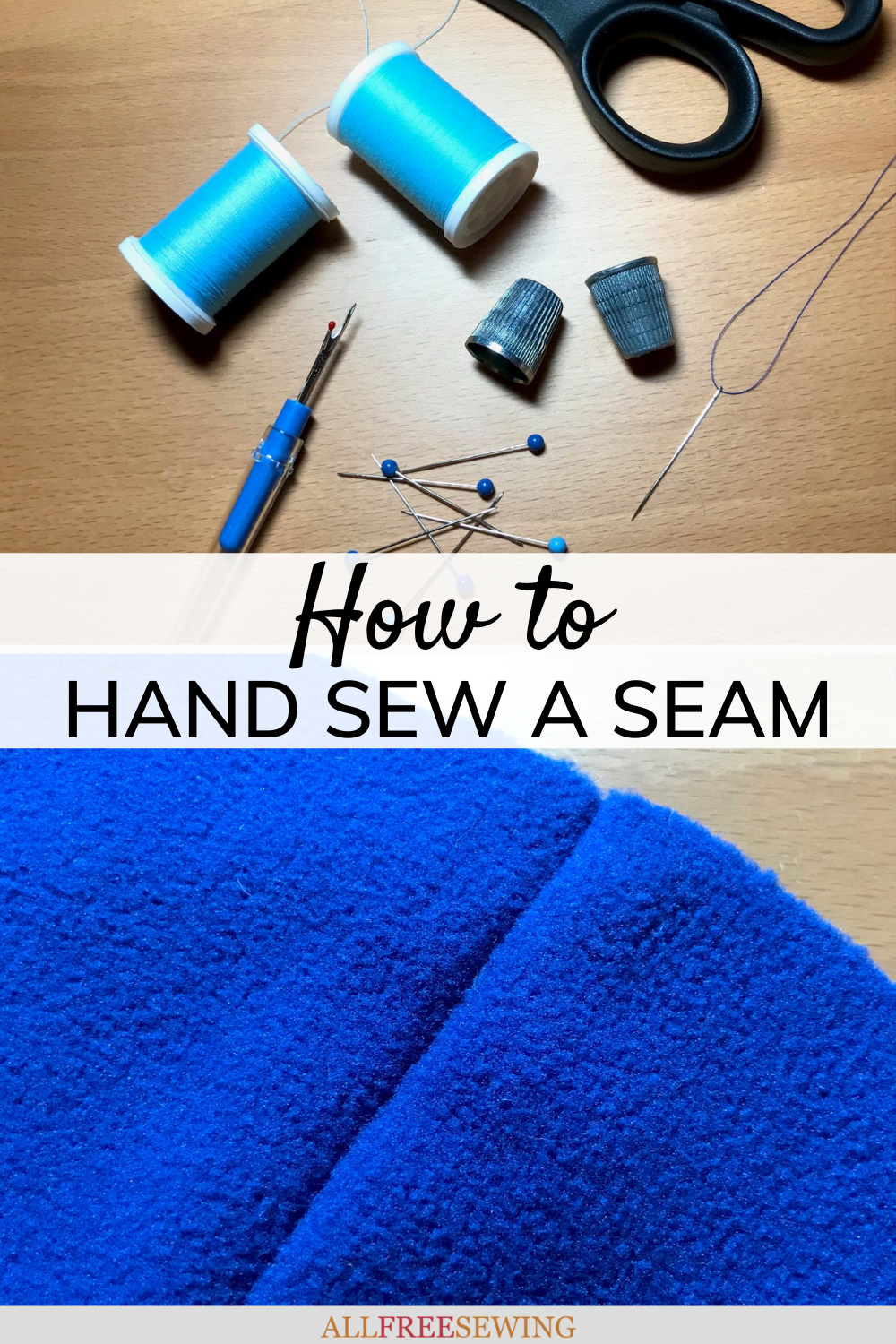 How to Hand Sew a Seam (Beginner Tutorial) | AllFreeSewing.com