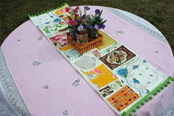 Scrap Happy Table Runner | AllFreeSewing.com