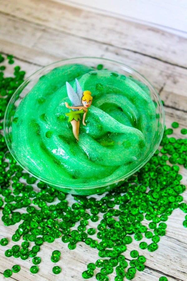 Tinkerbell Inspired Slime Recipe | AllFreeKidsCrafts.com