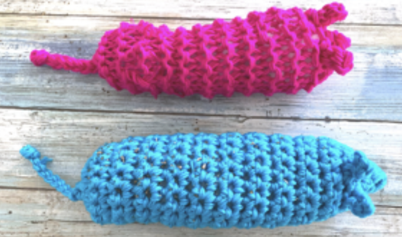 Crochet Mouse Catnip Toy For Cats | AllFreeKnitting.com