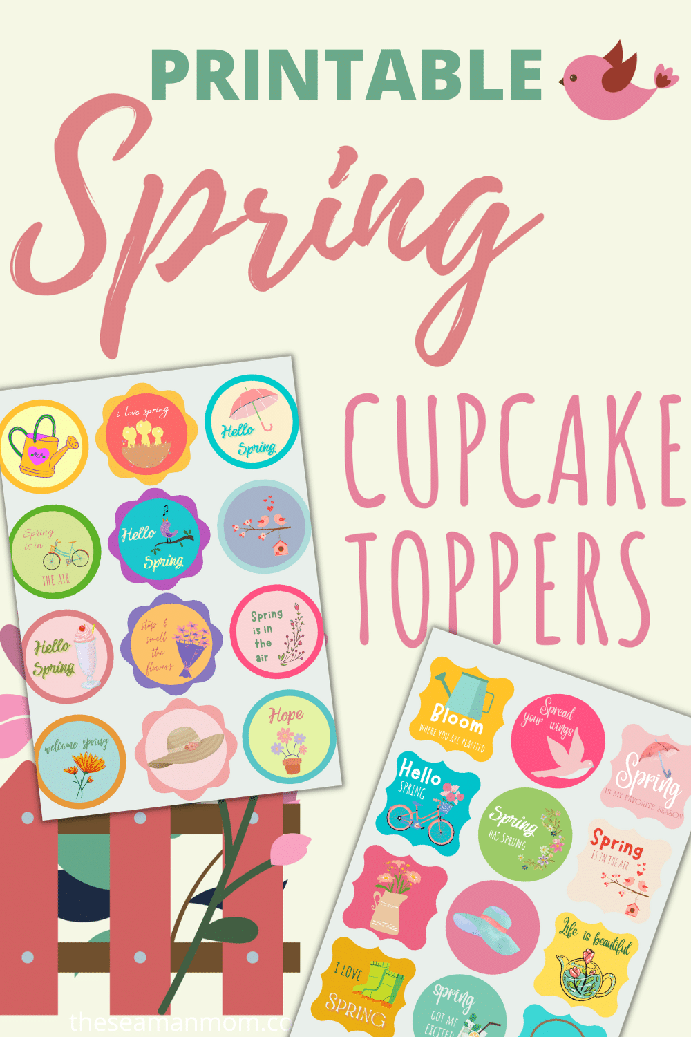 Printable Cupcake Toppers | AllFreePaperCrafts.com